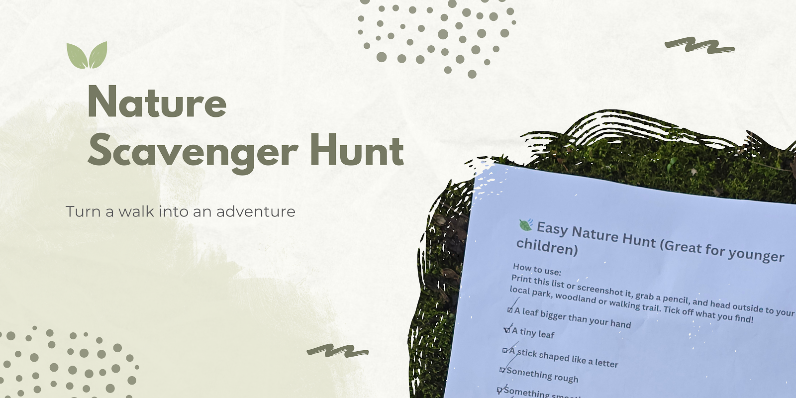Free Nature Scavenger Hunt for Kids (Printable Outdoor Activity) - Calm ...